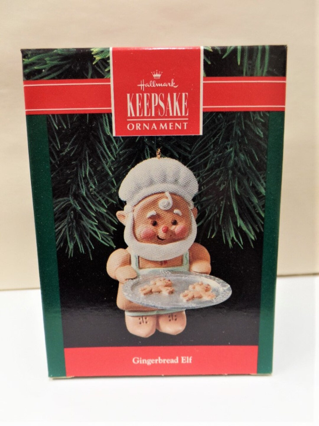 Hallmark Gingerbread Elf Christmas Ornament 1990 NOS Reindeer Cookies ...