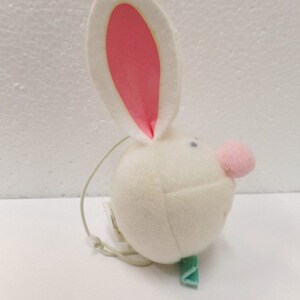 Vintage Hallmark Bunny Head Fabric Easter Ornament 1988 NOS Graphics ...