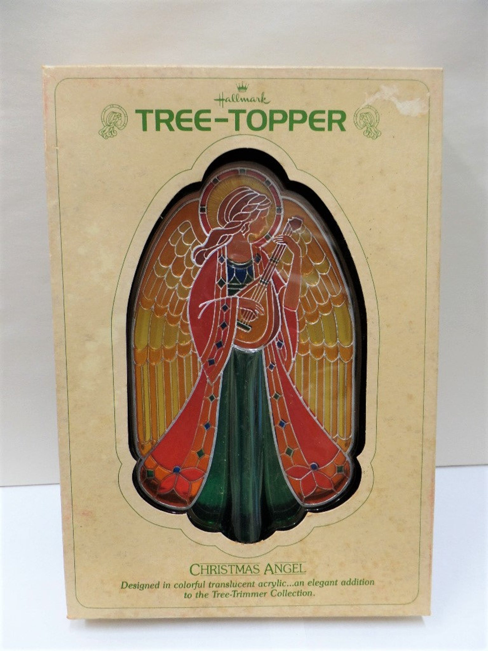 Vintage Hallmark Christmas Angel Tree Topper 1979 NOS Colorful | Etsy