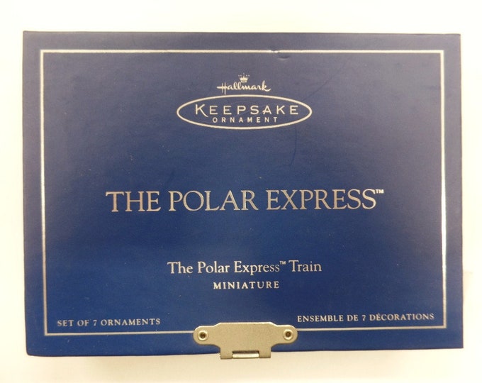 Hallmark the Polar Express Train Miniature Christmas Ornaments Feather ...