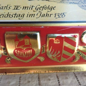 Extra Large Vintage German Cookie Tin E. Otto Schmidt Nurnberg Made in ...