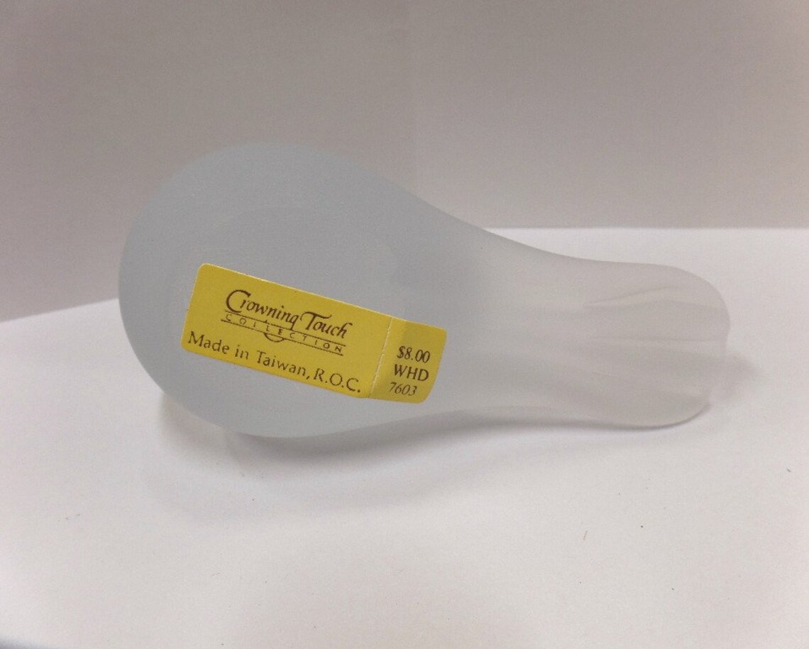 Hallmark Frosted Glass Songbird Figurine NOS Crowning Touch - Etsy