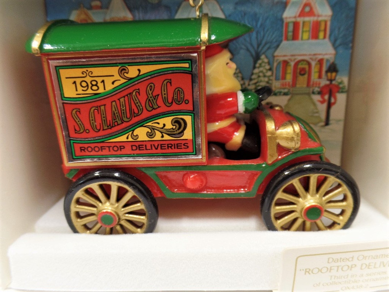 Hallmark Rooftop Deliveries Here Comes Santa 1981 NOS 3rd in Series - Etsy