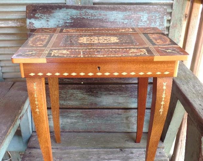 Vintage Reuge Italian Inlaid Musical Jewelry Box Standing Table - Etsy