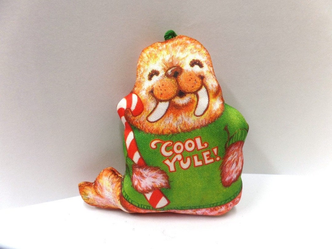 Hallmark Shirt Tales Walrus Fabric Christmas Ornament 1980 NOS ...