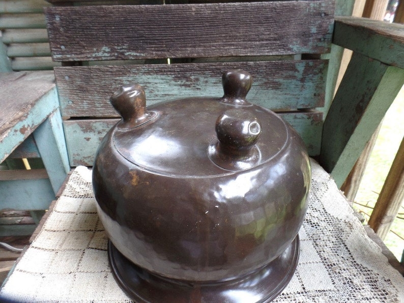 Vintage Footed Hammered Copper Pot Copper Planter Russian - Etsy