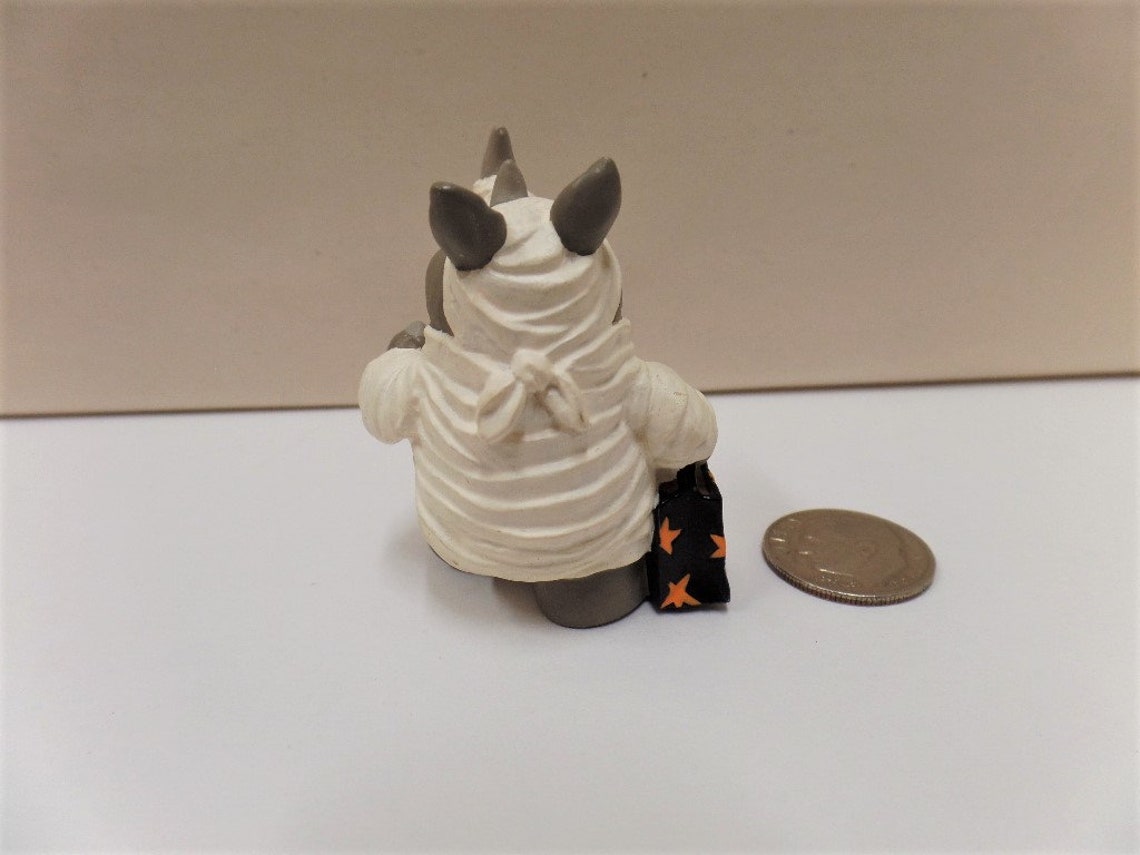 Vintage Hallmark Rhino Mummy Halloween Merry Miniature 1995 NOS - Etsy