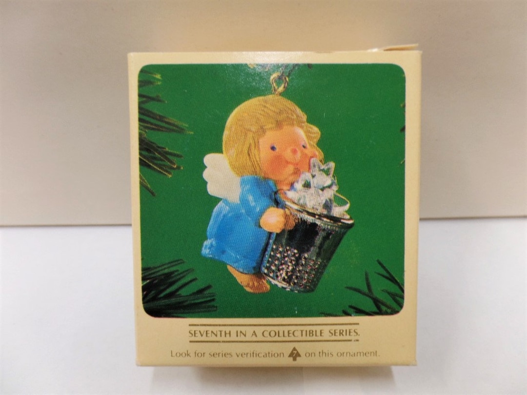 Hallmark Thimble Angel Christmas Ornament 1984 NOS 7th in Series - Etsy