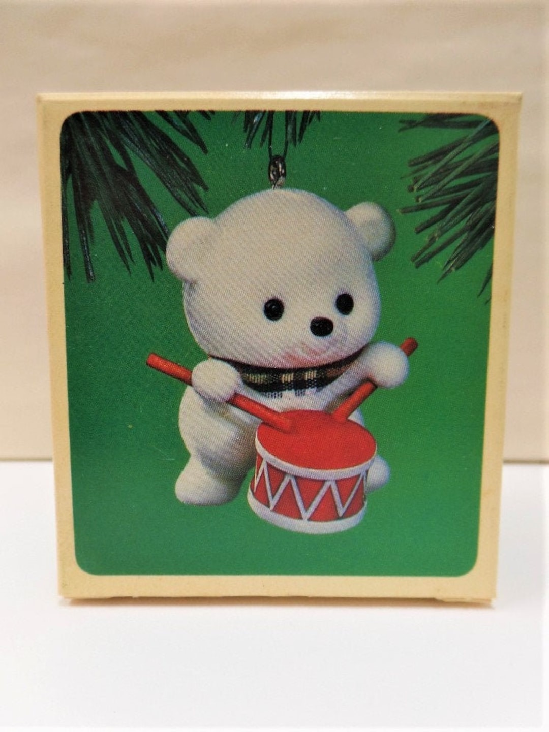 Hallmark Polar Bear Drummer Christmas Ornament 1984 NOS Red Drum - Etsy
