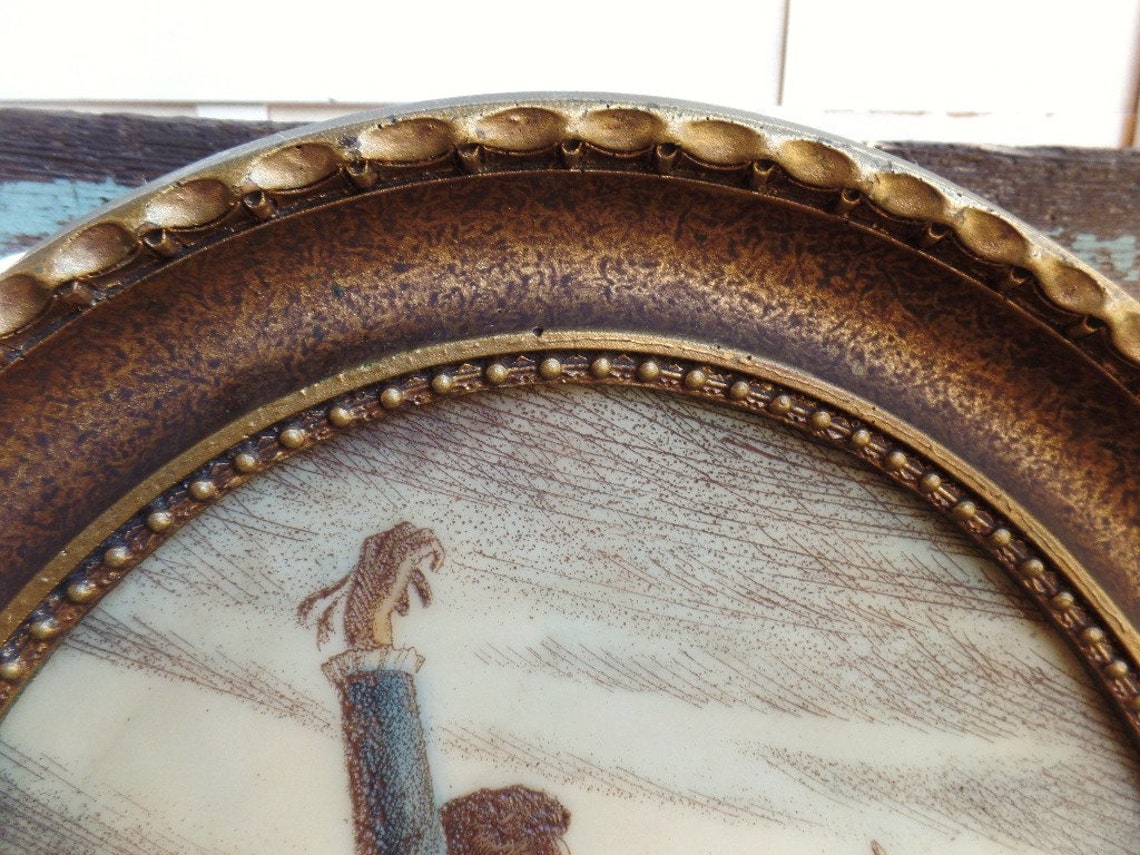 Vintage Artini Engraving Hand Painted Wall Plaque 1965 - Etsy