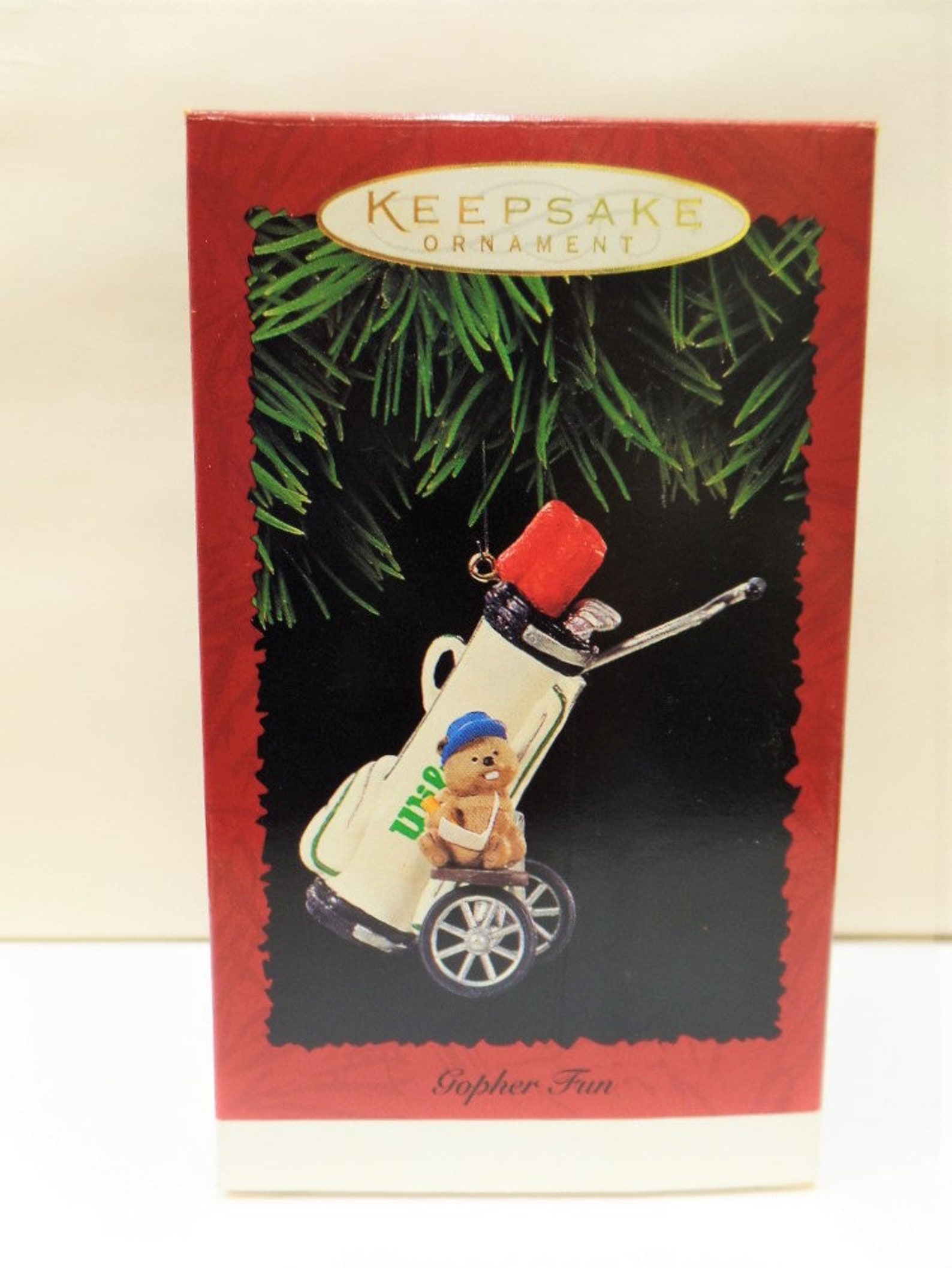 Hallmark Gopher Fun Christmas Ornament 1995 NOS NRFB Golf - Etsy