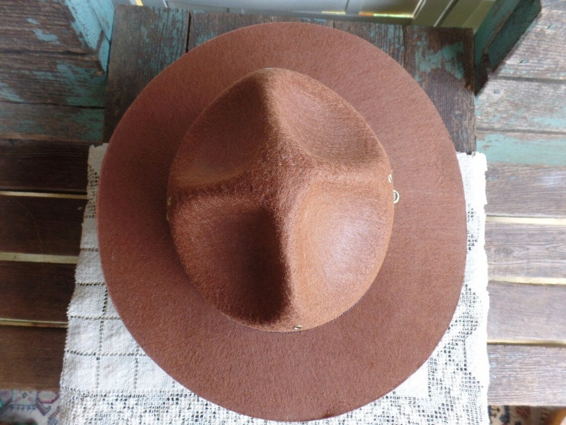 Vintage Boy Scout Hat Felt Hat Forest Ranger | Etsy