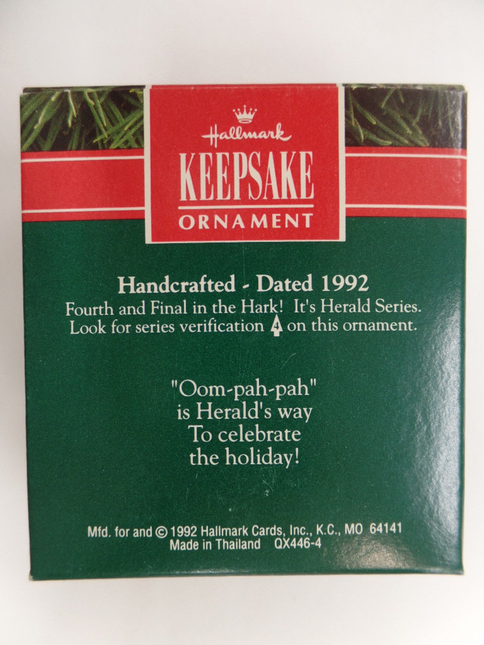 Hallmark Hark! It's Herald Christmas Ornament 1992 Elf Playing Tuba #4 ...