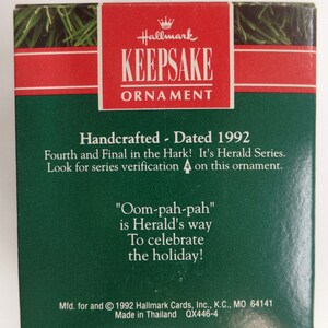 Hallmark Hark! It's Herald Christmas Ornament 1992 Elf Playing Tuba #4 ...