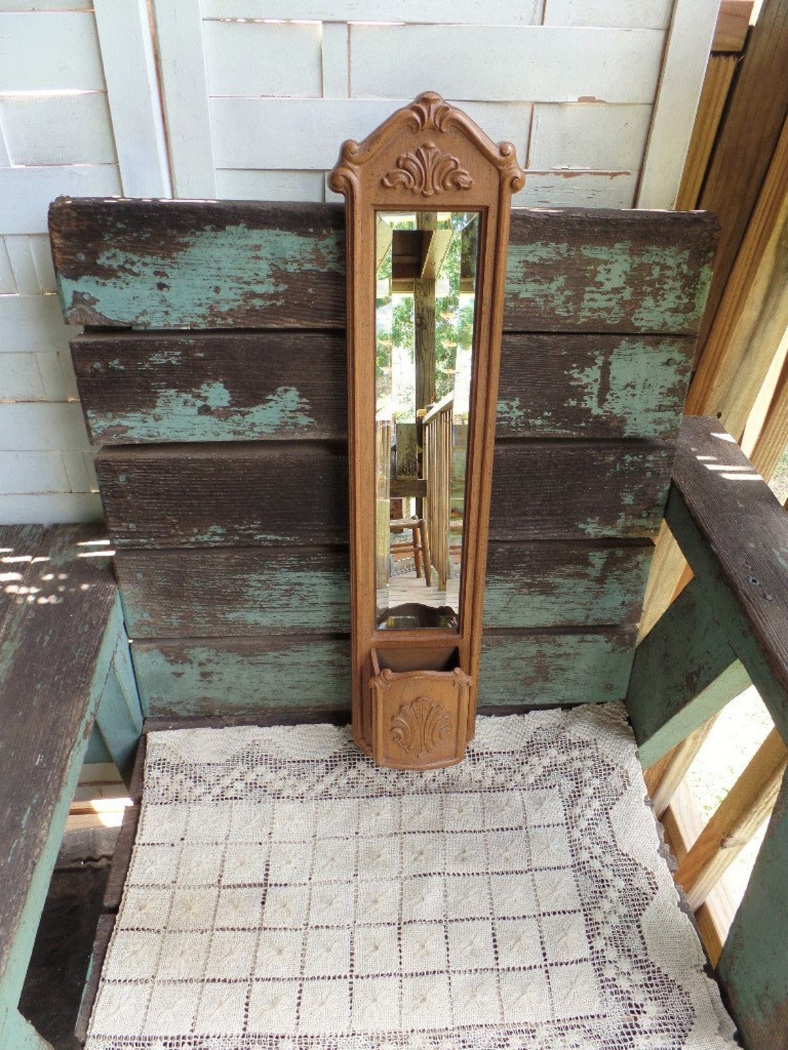 Vintage Ornate Homco Mirror Wall Pocket Home Interiors 1985 - Etsy
