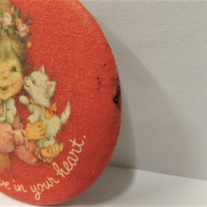 Vintage Hallmark Valentine Button 1980's NOS Put A Little Love in Your ...