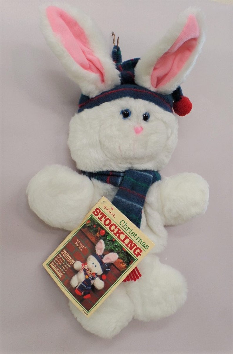 Vintage Hallmark clover Rabbit Stuffables | Etsy
