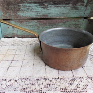 Vintage Copral Copper Sauce Pan Brass Handle Made in Portugal | Etsy