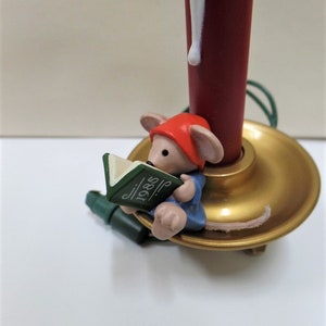 Hallmark Chris Mouse Lighted Christmas Ornament 1985 NOS 1st in Series ...