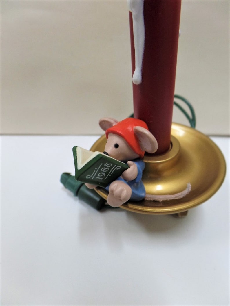 Hallmark Chris Mouse Lighted Christmas Ornament 1985 NOS 1st - Etsy