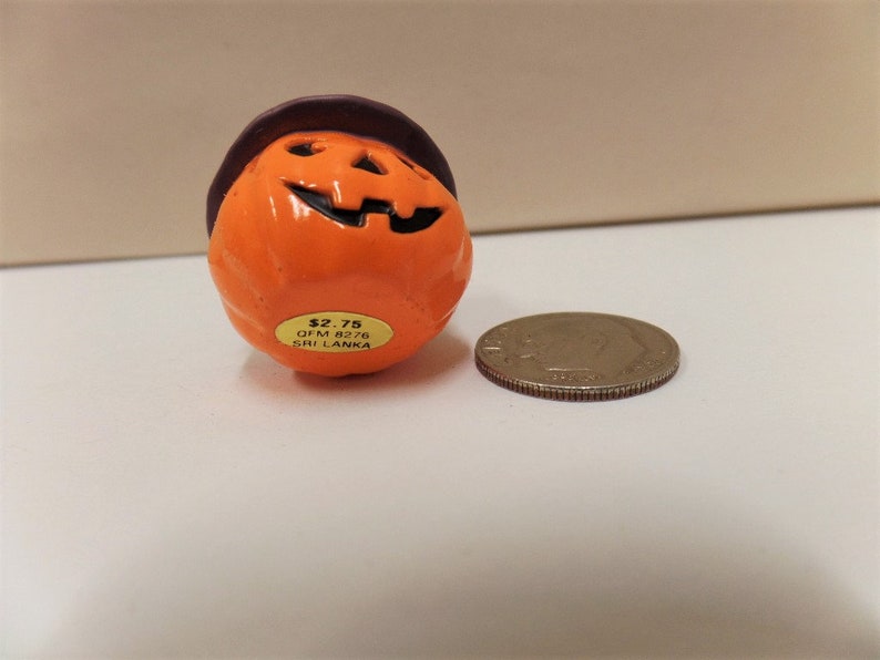 Vintage Hallmark Pumpkin With Hat Halloween Merry Miniature - Etsy