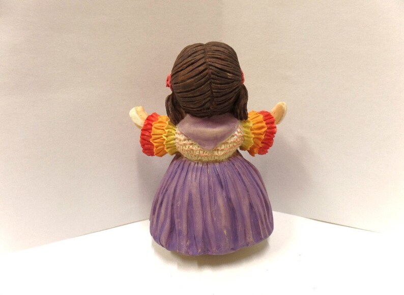 Hallmark Girl in Ruffles Spanish Wish Christmas Figurine 1990 NOS Hand ...