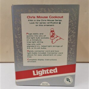 Hallmark Chris Mouse Cookout Magic Christmas Ornament 1989 5th in ...