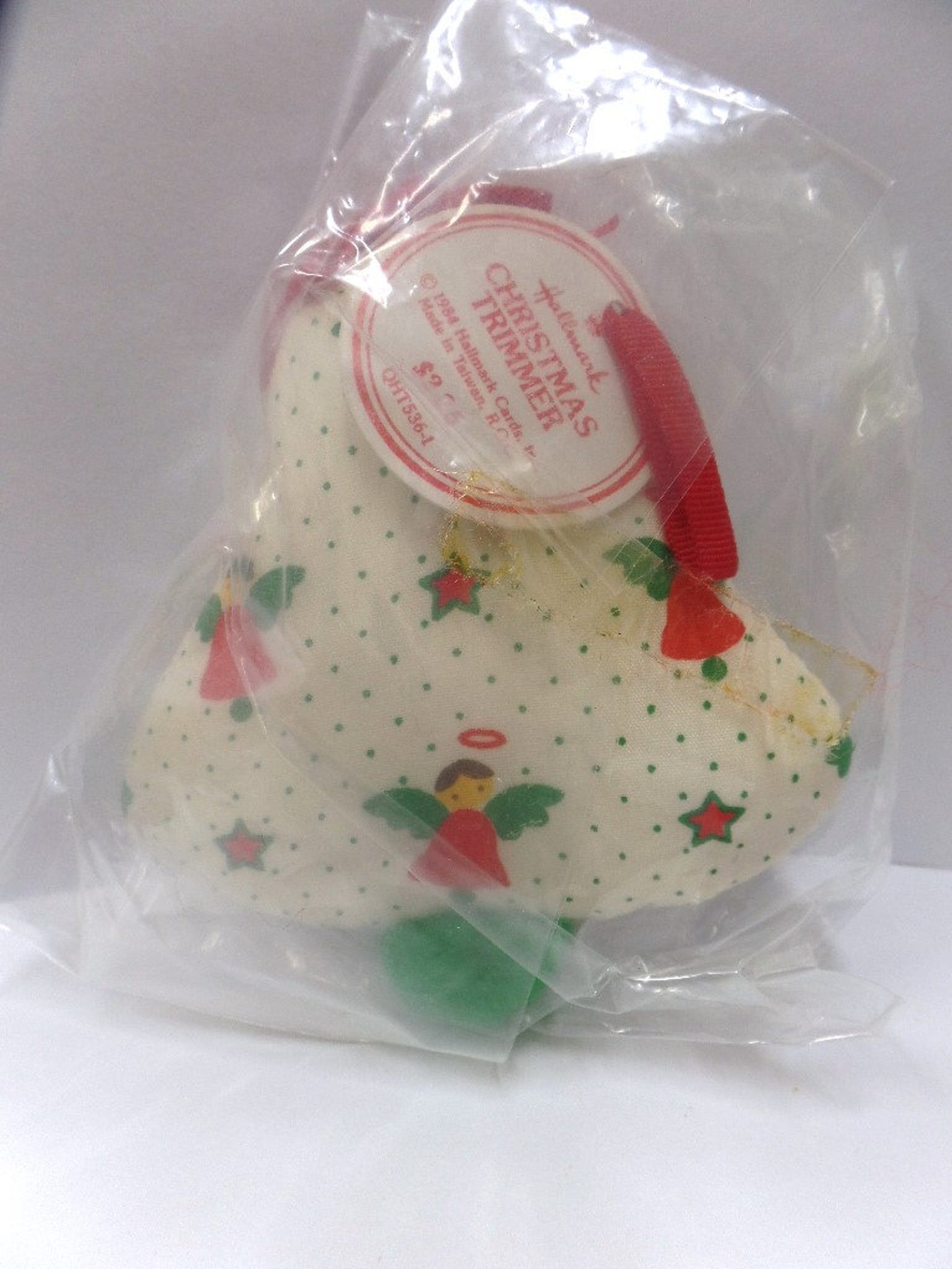 Hallmark Bell With Angels Fabric Christmas Ornament 1984 NOS - Etsy