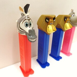 Vintage Lot of 4 Pez Candy Dispensers Collectible Characters Madagascar Lion Zebra Hippo - Etsy