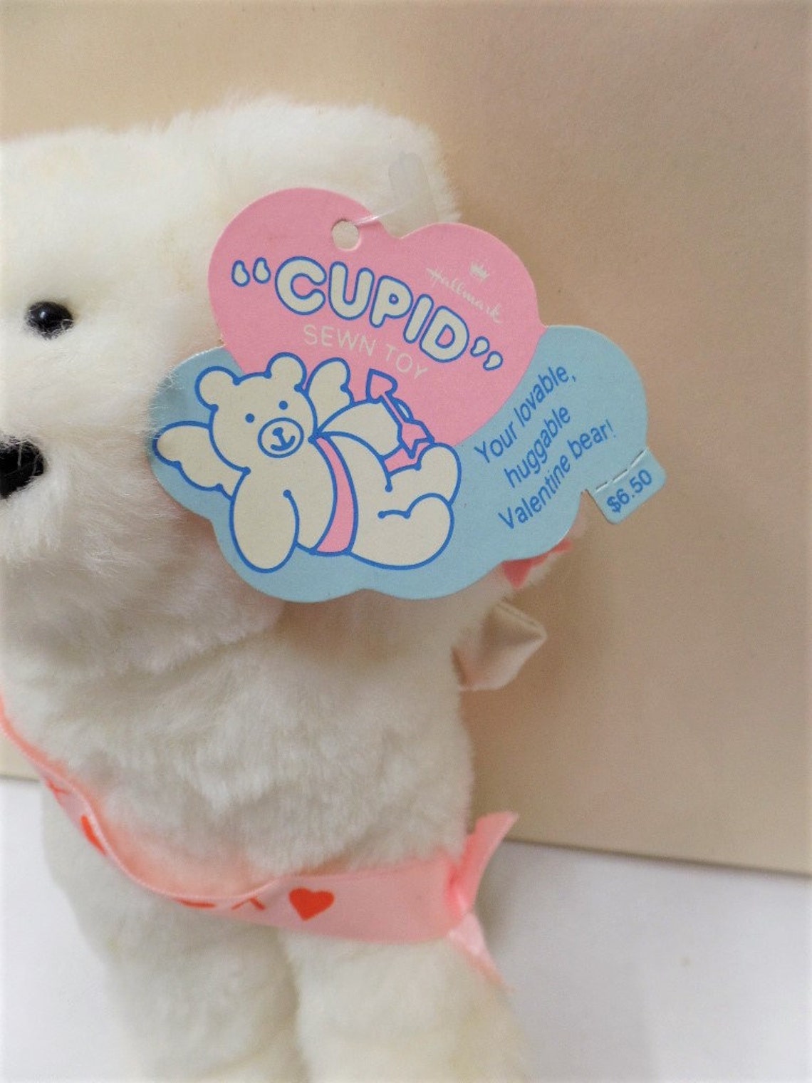 Vintage 1986 Hallmark Cupid Plush Teddy Bear NOS | Etsy