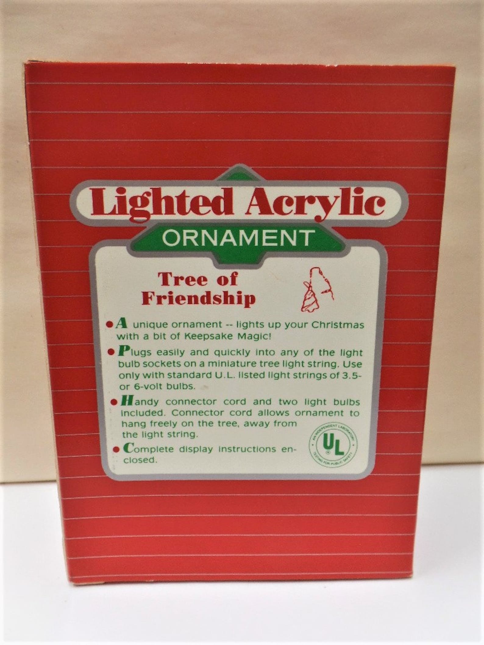 Hallmark Tree of Friendship Lighted Christmas Ornament 1988 - Etsy