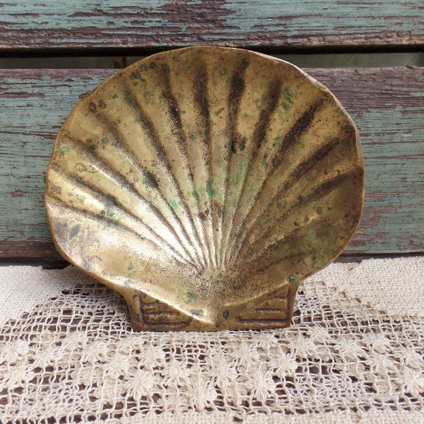 Brass Shell Dish - Etsy