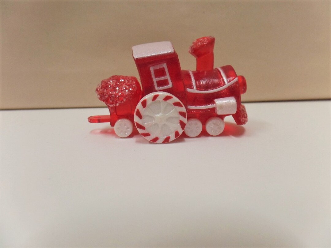 Vintage Hallmark Train Engine Christmas Merry Miniature 1988 NOS Candy ...