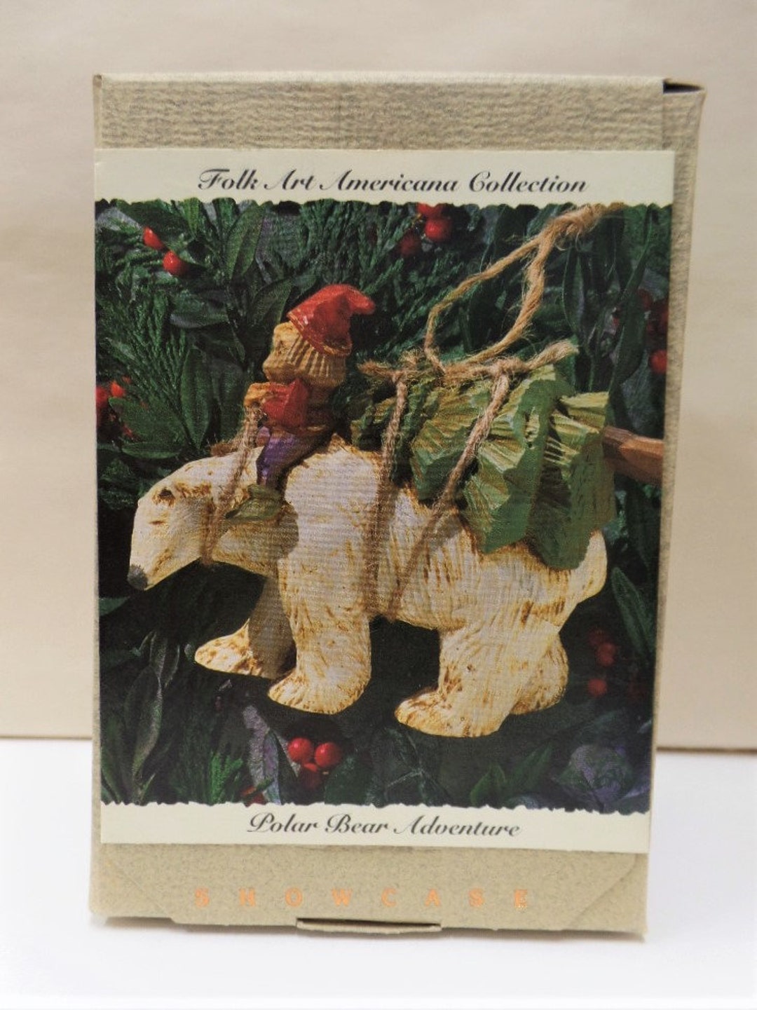 Hallmark Polar Bear Adventure Christmas Ornament 1993 NOS NRFB Folk Art ...