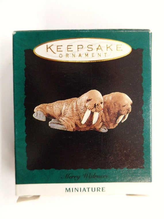 Hallmark Merry Walruses Miniature Christmas Ornament 1995 | Etsy