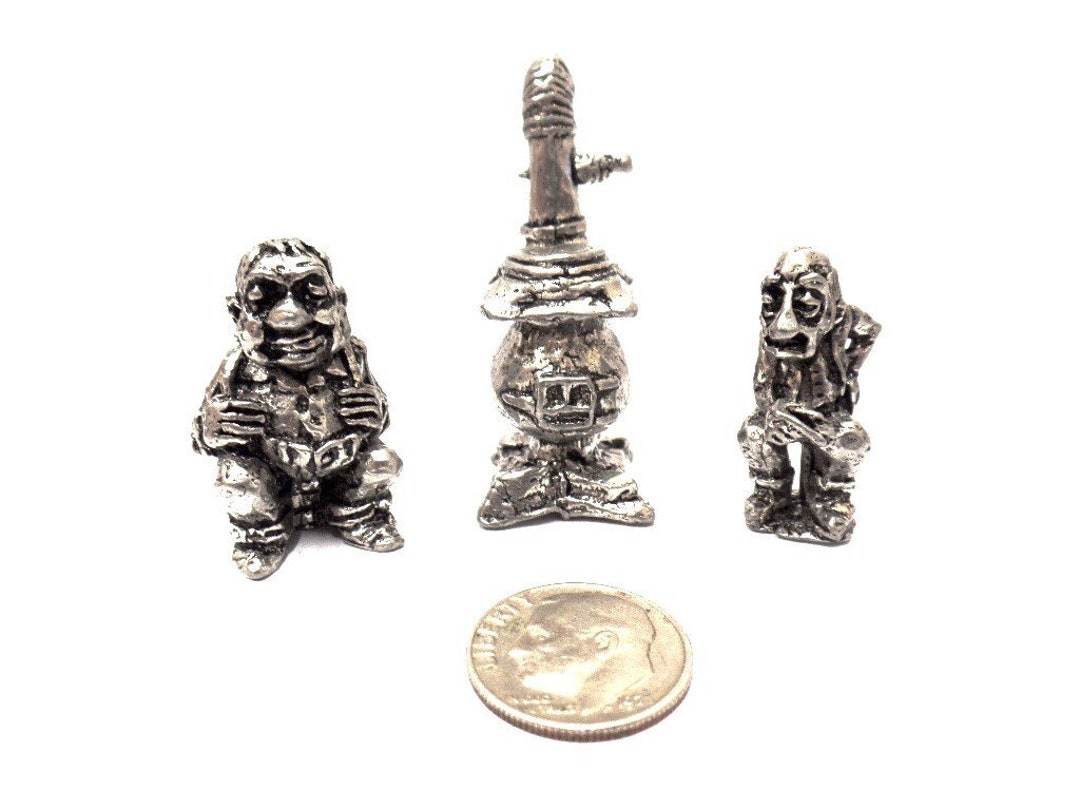 Vintage Boyd Perry Set of Three Miniature Pewter Figurines Western ...