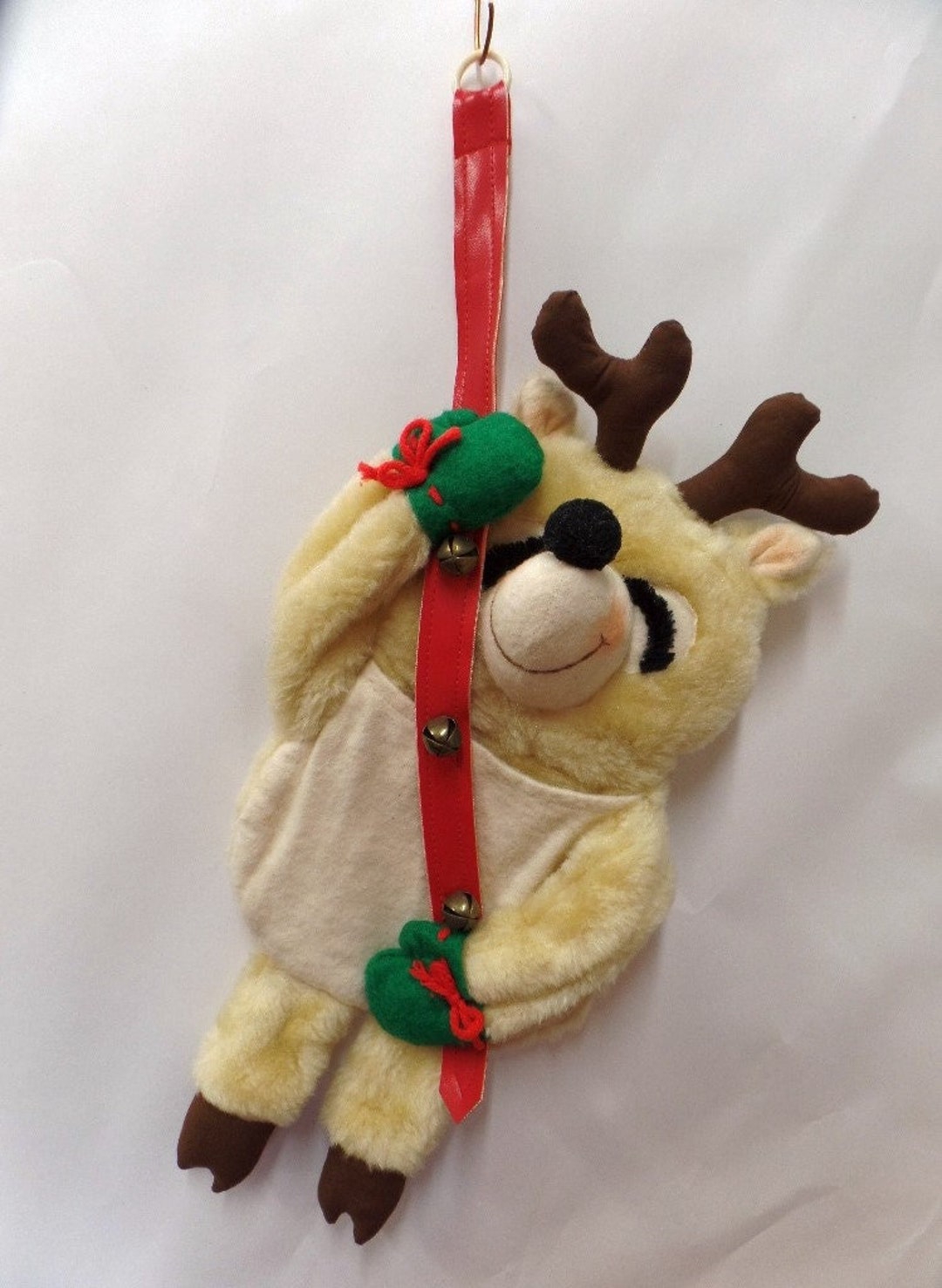 Vintage Hallmark Reindeer Stuffables Christmas Stocking 1982 NOS Never ...