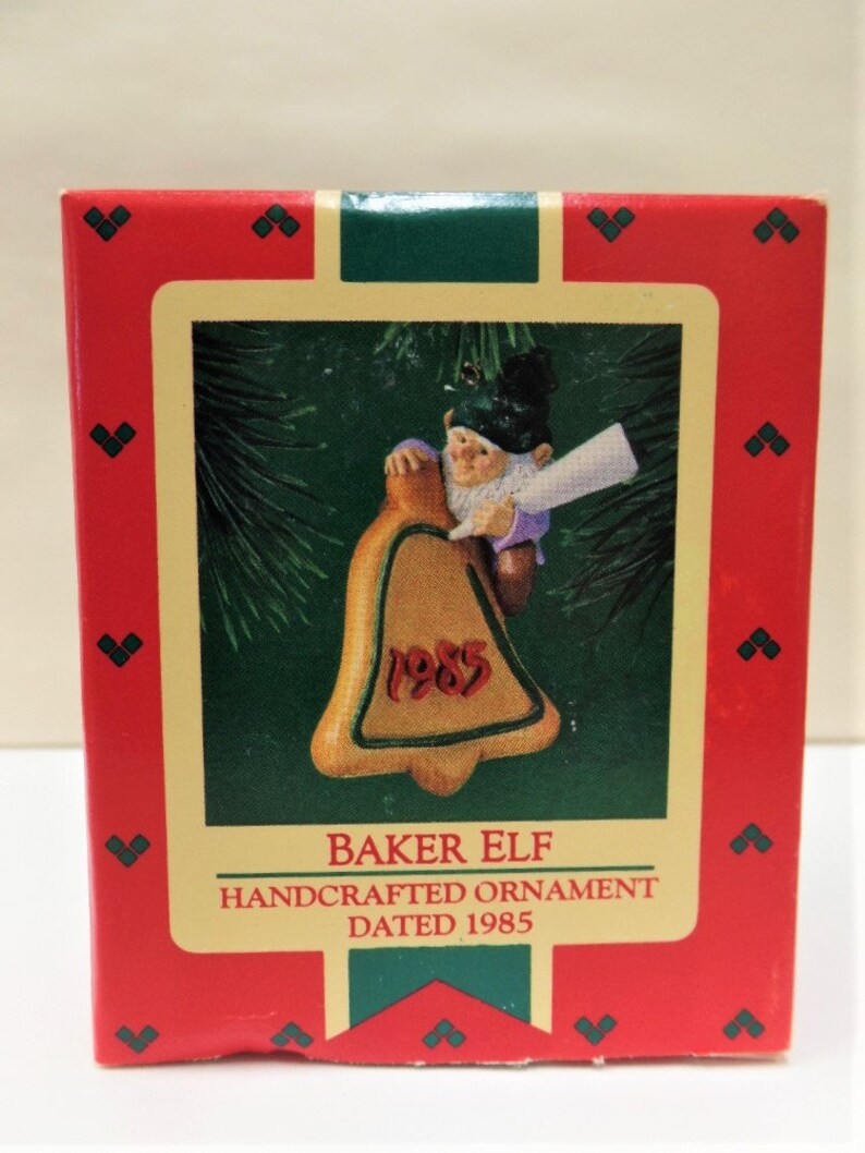 Hallmark Baker Elf Christmas Ornament 1985 NRFB New Old Stock - Etsy
