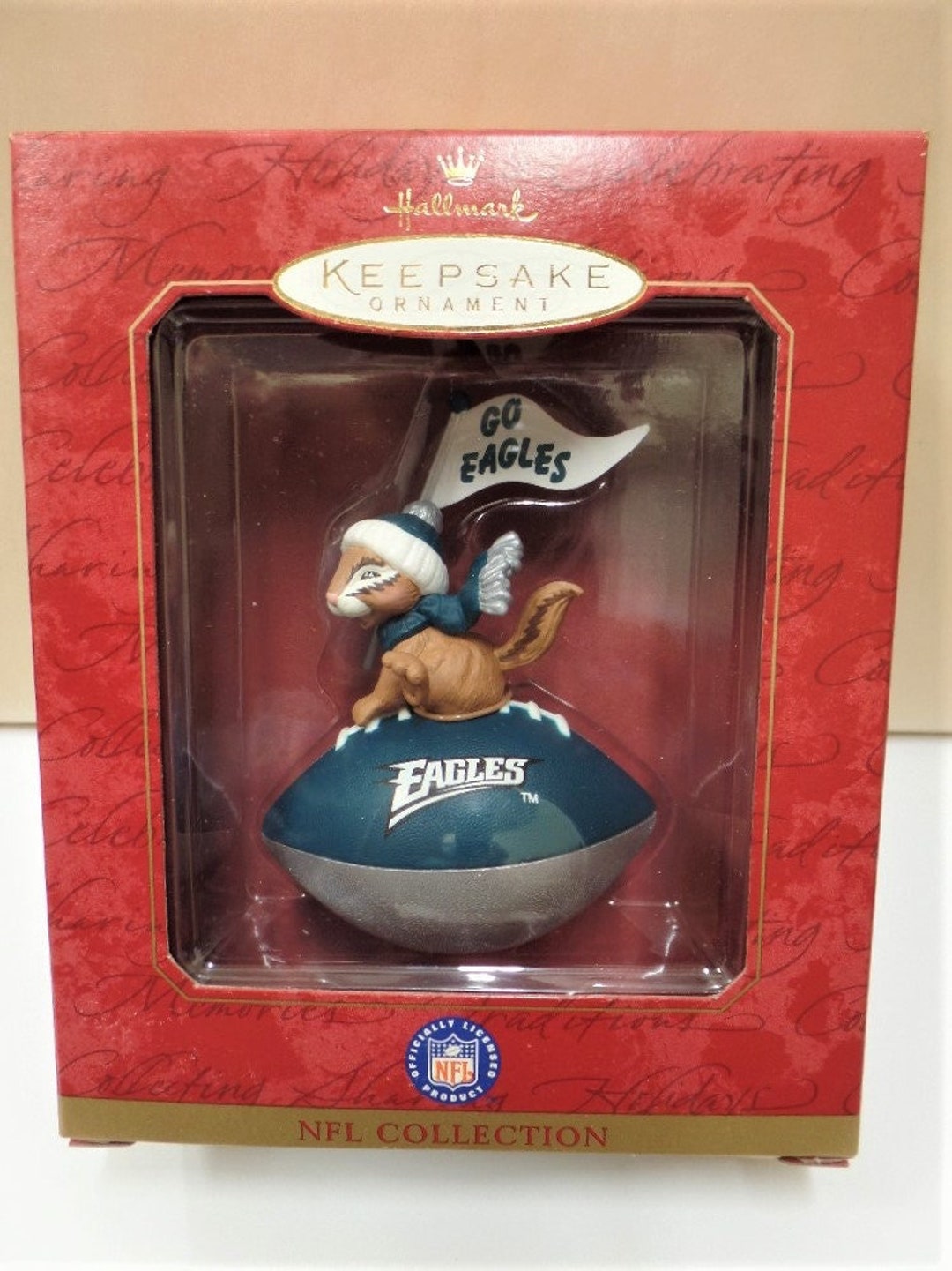 Hallmark Philadelphia Eagles Christmas Ornament 1999 NOS NRFB NFL ...