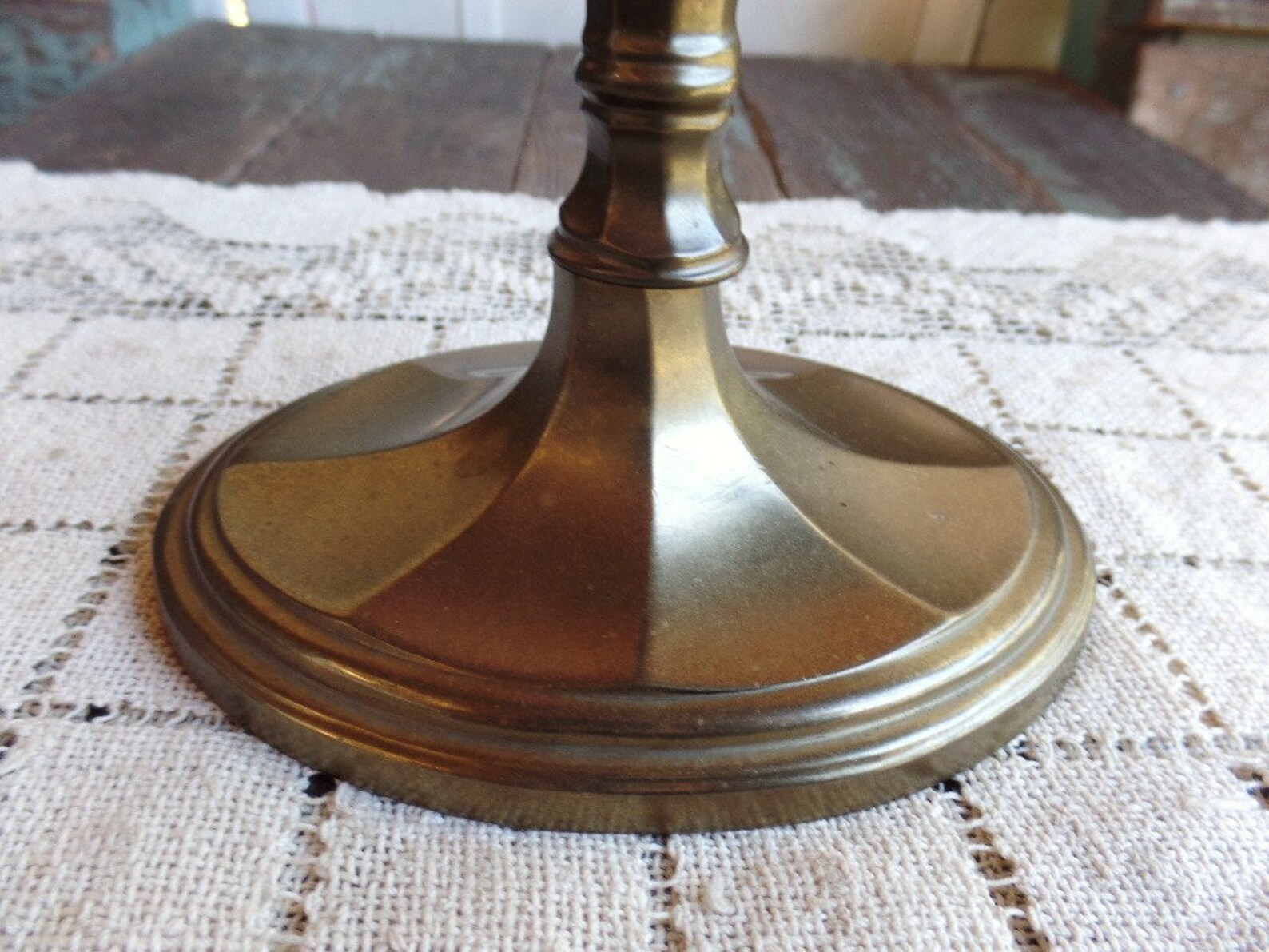 Vintage Brass Candlestick Holder - Etsy