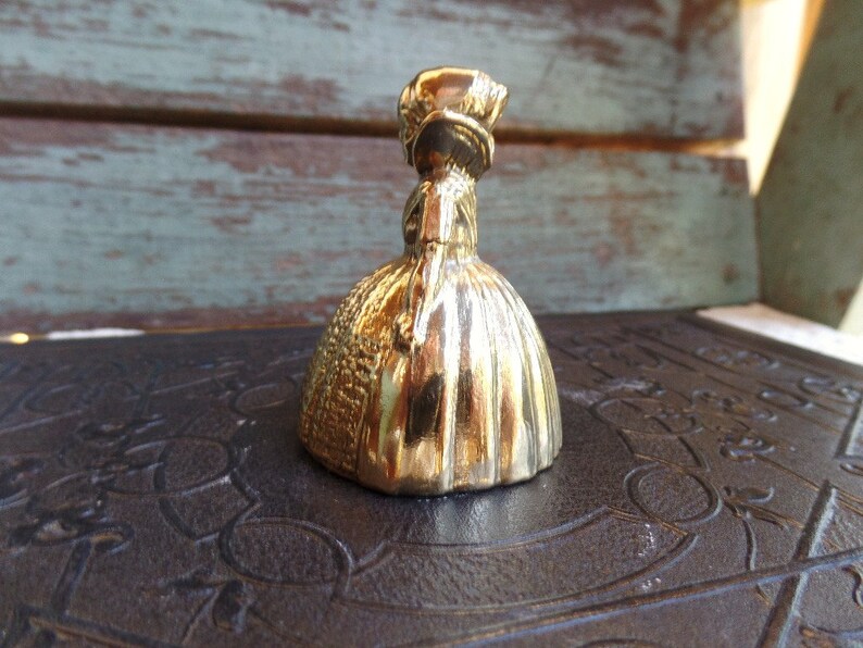 Vintage Solid Brass Lady Bell - Etsy