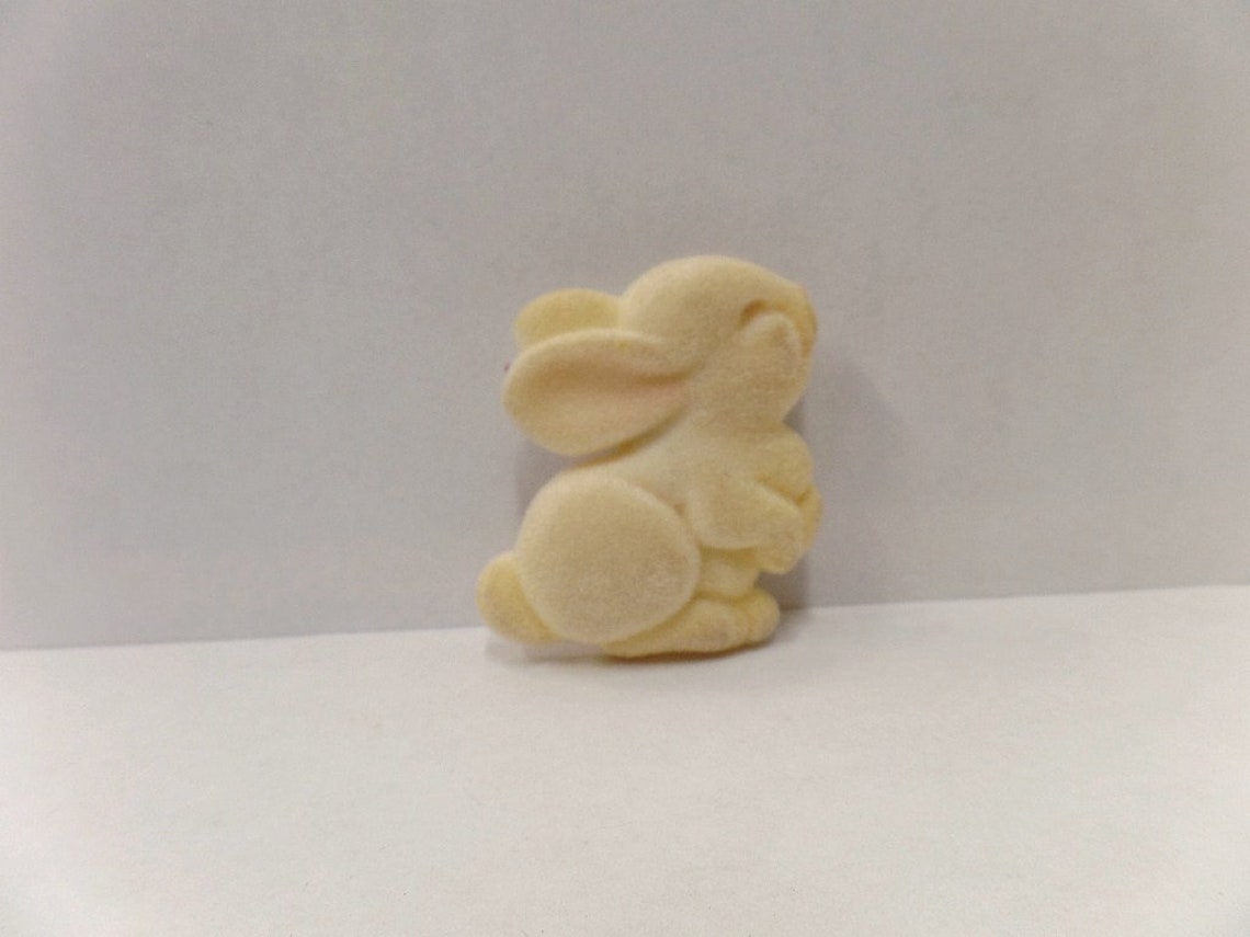 Vintage Hallmark Easter Lapel Pin 1982 NOS Flocked Bunny - Etsy
