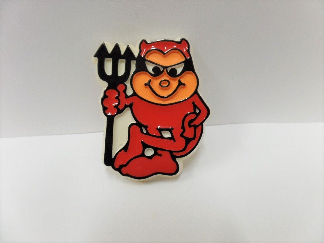 Vintage Hallmark Devil Halloween Lapel Pin 1980's NOS - Etsy