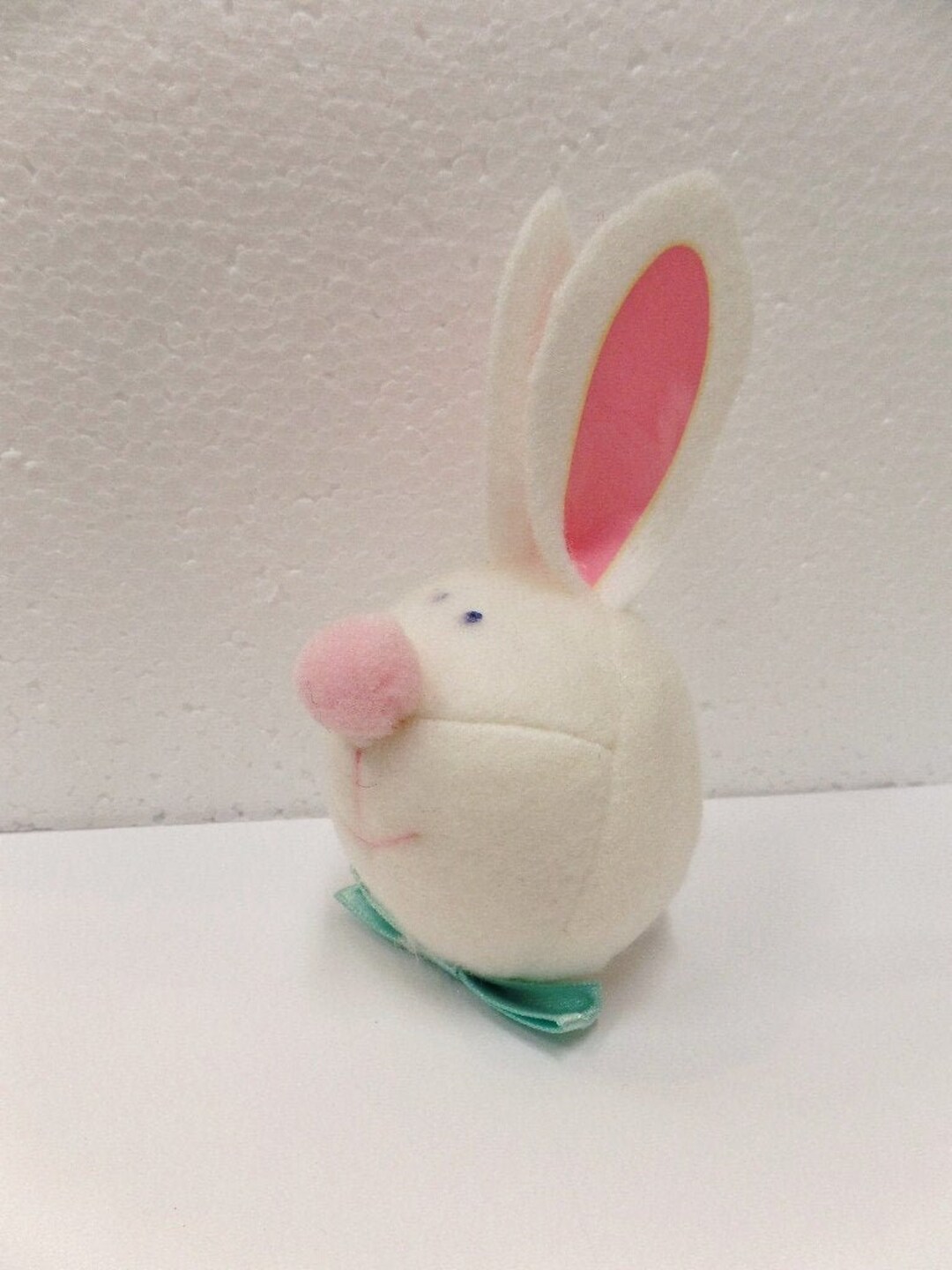 Vintage Hallmark Bunny Head Fabric Easter Ornament 1988 NOS Graphics ...