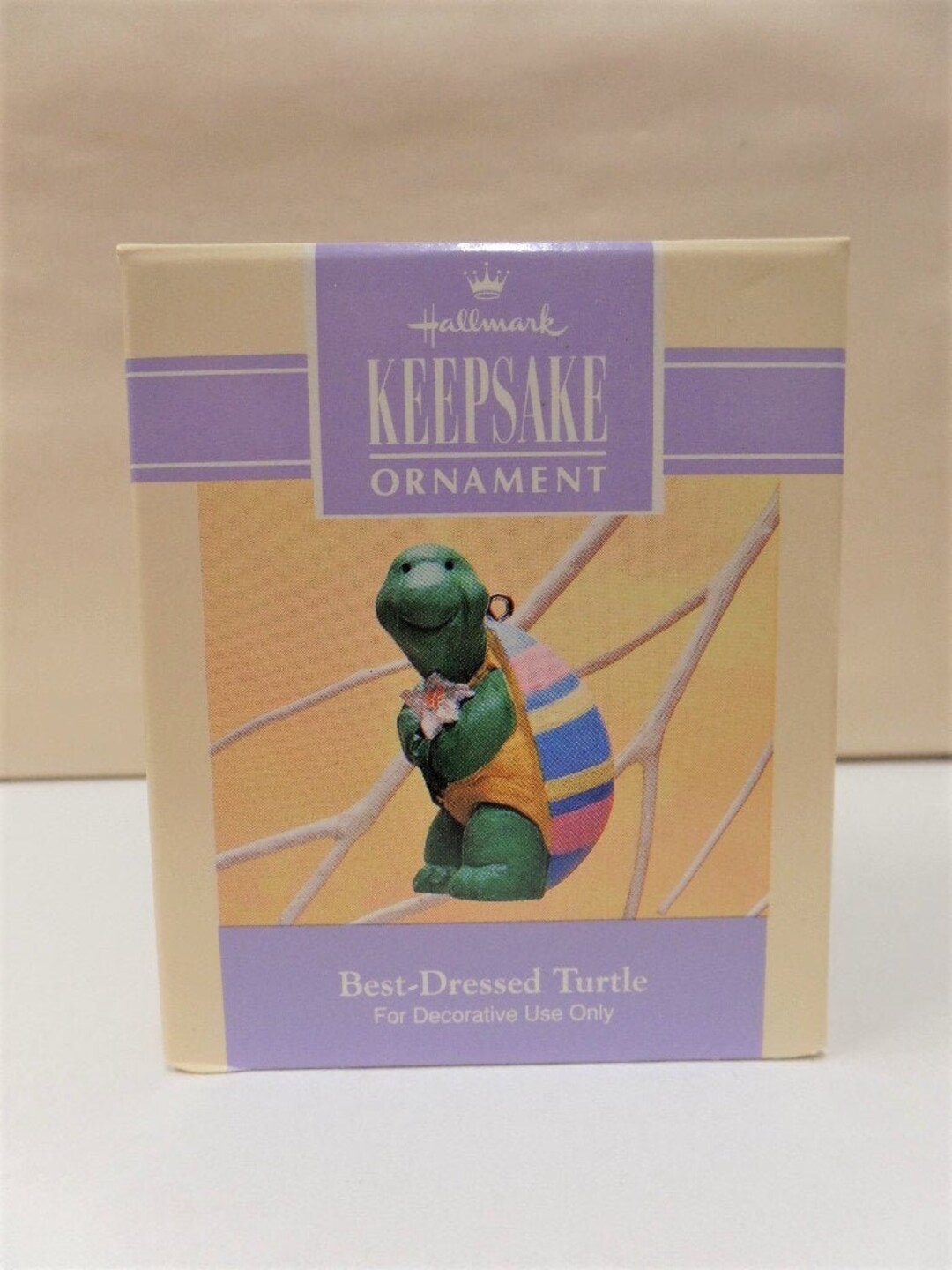 Hallmark Best Dressed Turtle Easter Ornament 1993 NOS Turtle With ...