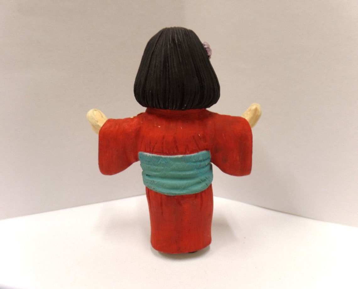 Hallmark Girl in Kimono Japanese Wish Christmas Figurine 1990 NOS Hand ...