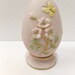 Hallmark Apple Blossom Porcelain Egg With Stand 1990 Hand-painted - Etsy
