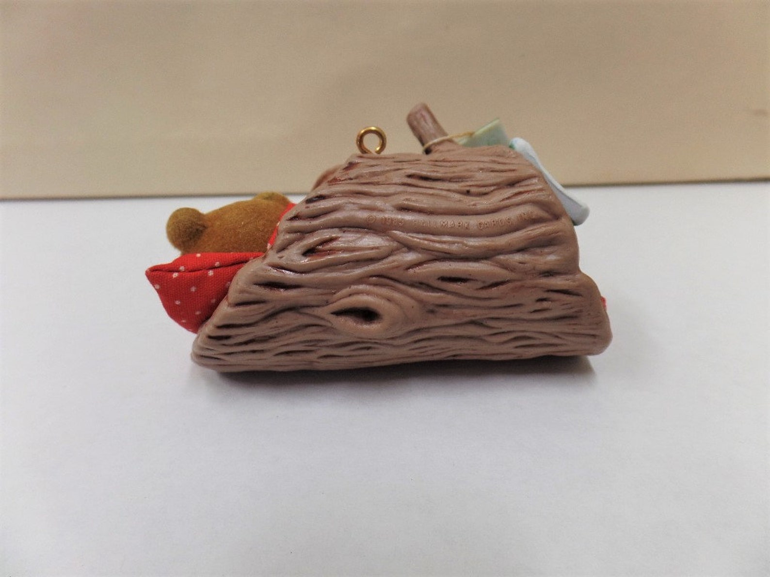 Hallmark Do Not Disturb Christmas Ornament 1985 NRFB New Flocked Bear ...