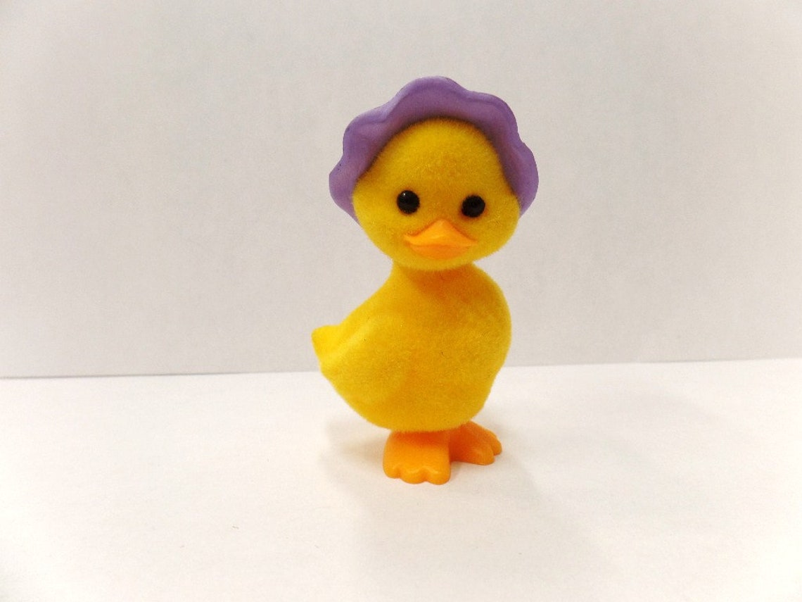Vintage Hallmark Easter Merry Miniature 1984 Flocked Duck With - Etsy UK
