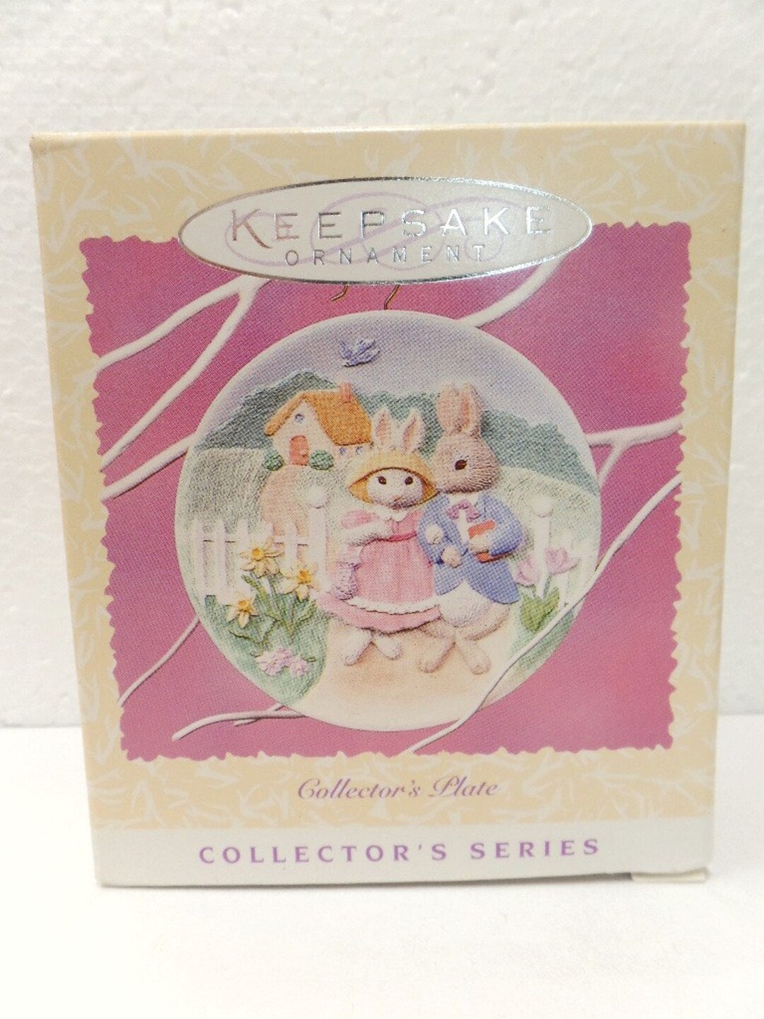 Hallmark Collector's Plate Easter Ornament 1997 NOS 4th in Series Hand ...